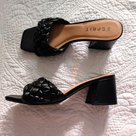 Esprit | Shoes | Esprit The Jessie Vegan Leather Braided Slide Sandals ...